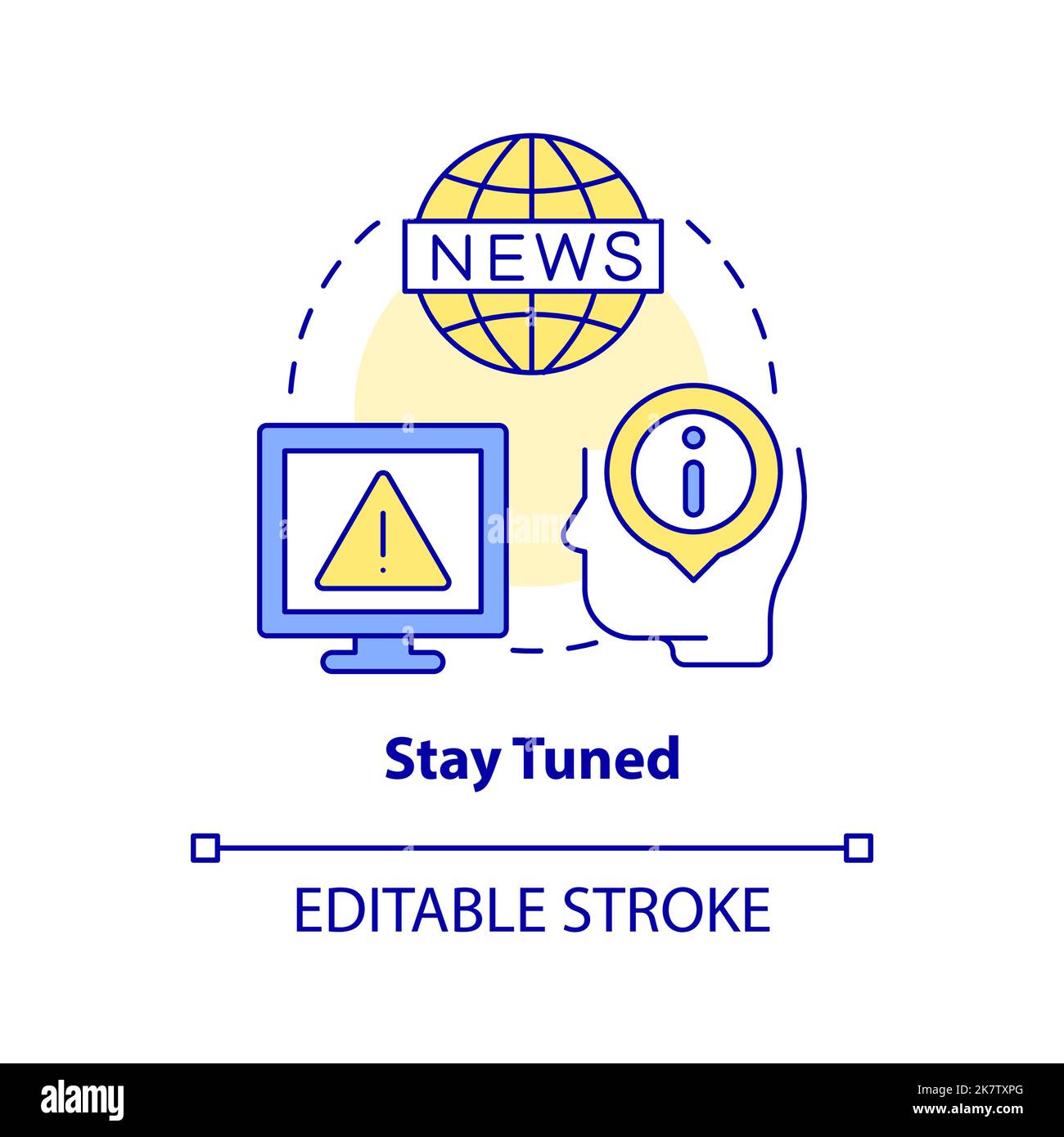 Stay tuned Stock Vector Images - Alamy