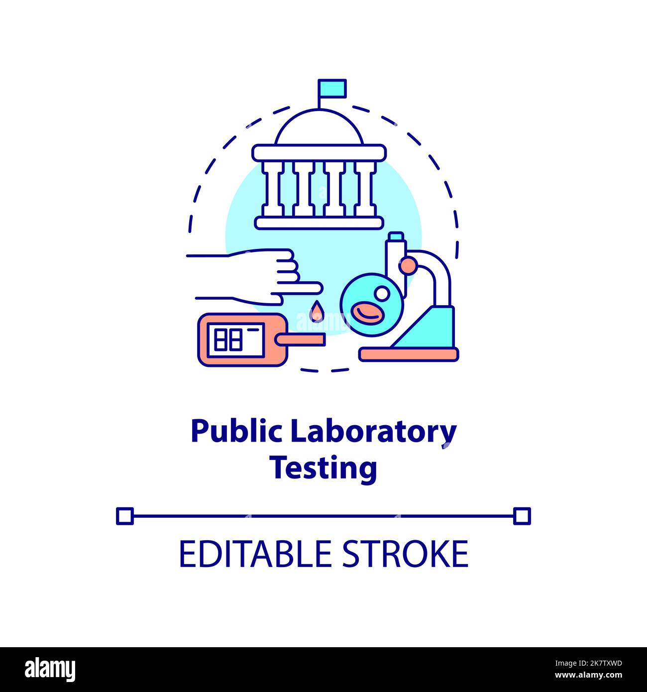 Laboratory testing concept icon Stock Vector Image & Art - Alamy