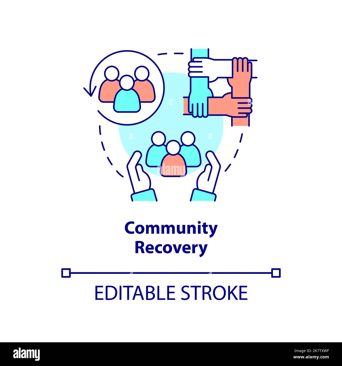 Community recovery concept icon Stock Vector Image & Art - Alamy