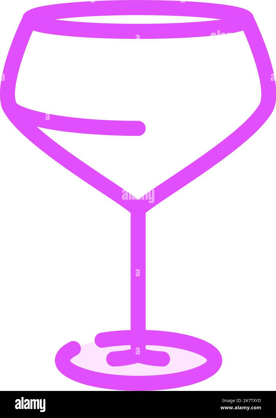 alcohol wine glass color icon vector illustration Stock Vector Image ...