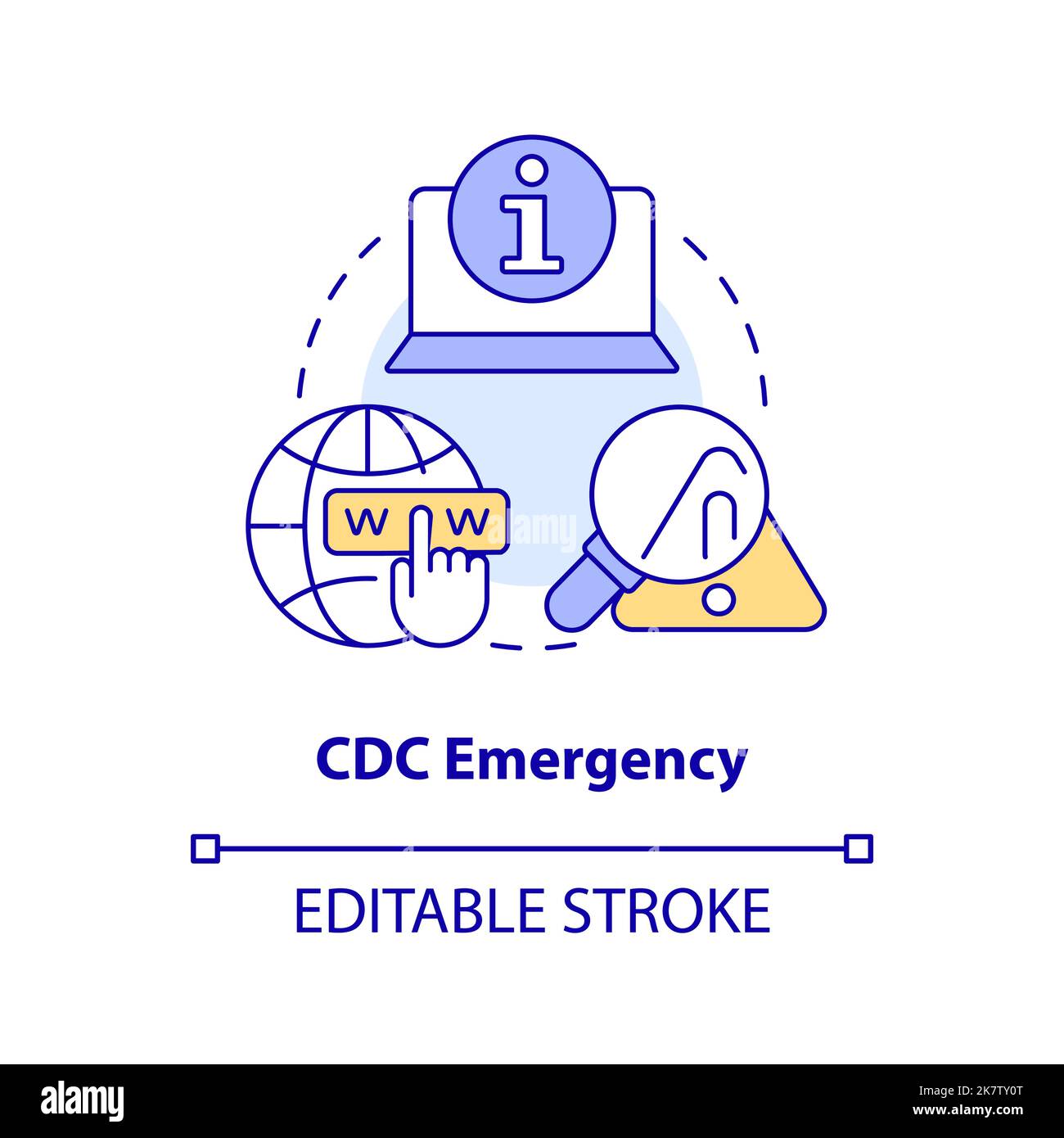 CDC emergency concept icon Stock Vector Image & Art - Alamy