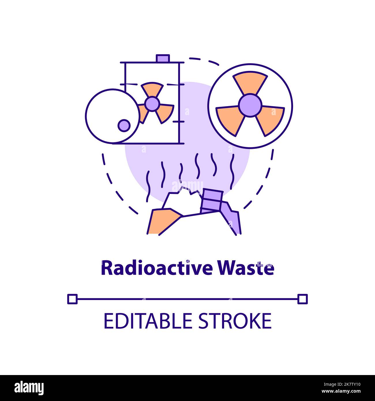 Radioactive waste concept icon Stock Vector Image & Art - Alamy