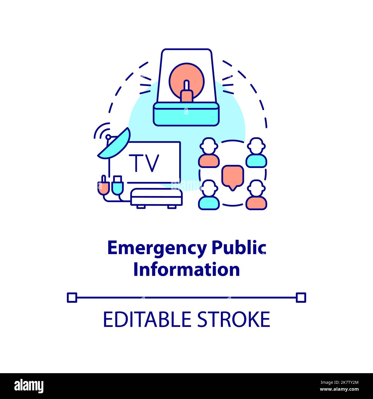 Emergency information concept icon Stock Vector Image & Art - Alamy