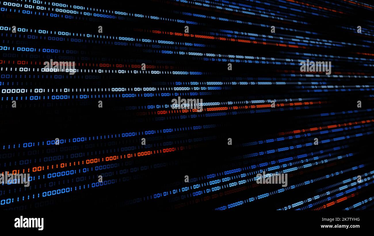 Binary Code flow - Information technology concept - digital systems ...