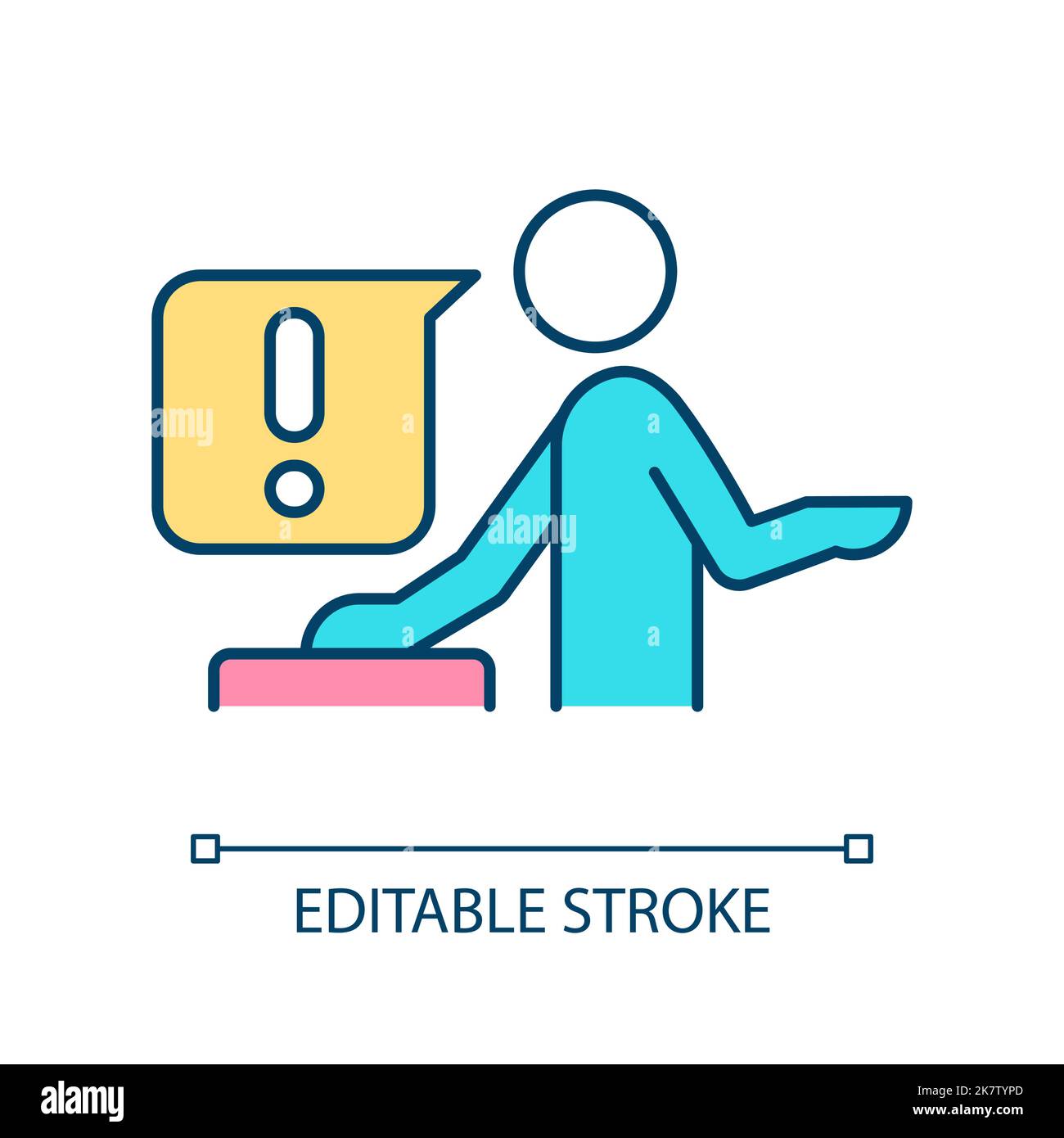 Public speaking RGB color icon Stock Vector Image & Art - Alamy