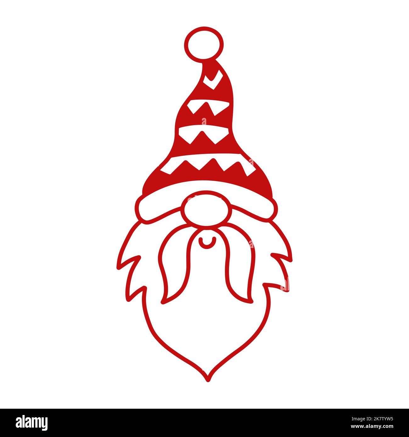 Vector Garden Gnome Character silhouette Stock Vector Image & Art - Alamy