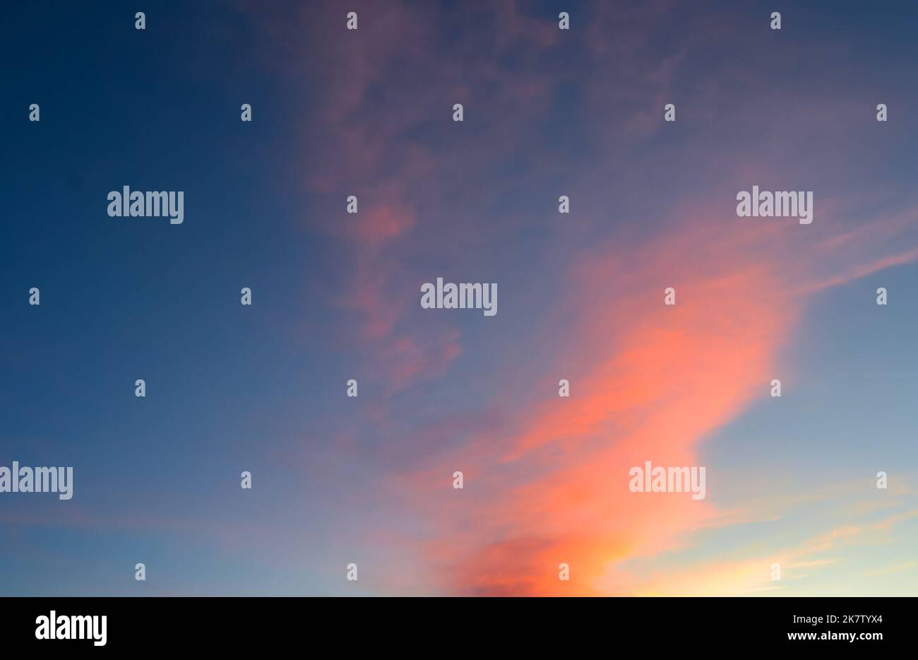 Colorful Sunset. Real amazing panoramic sunrise or sunset sky with ...