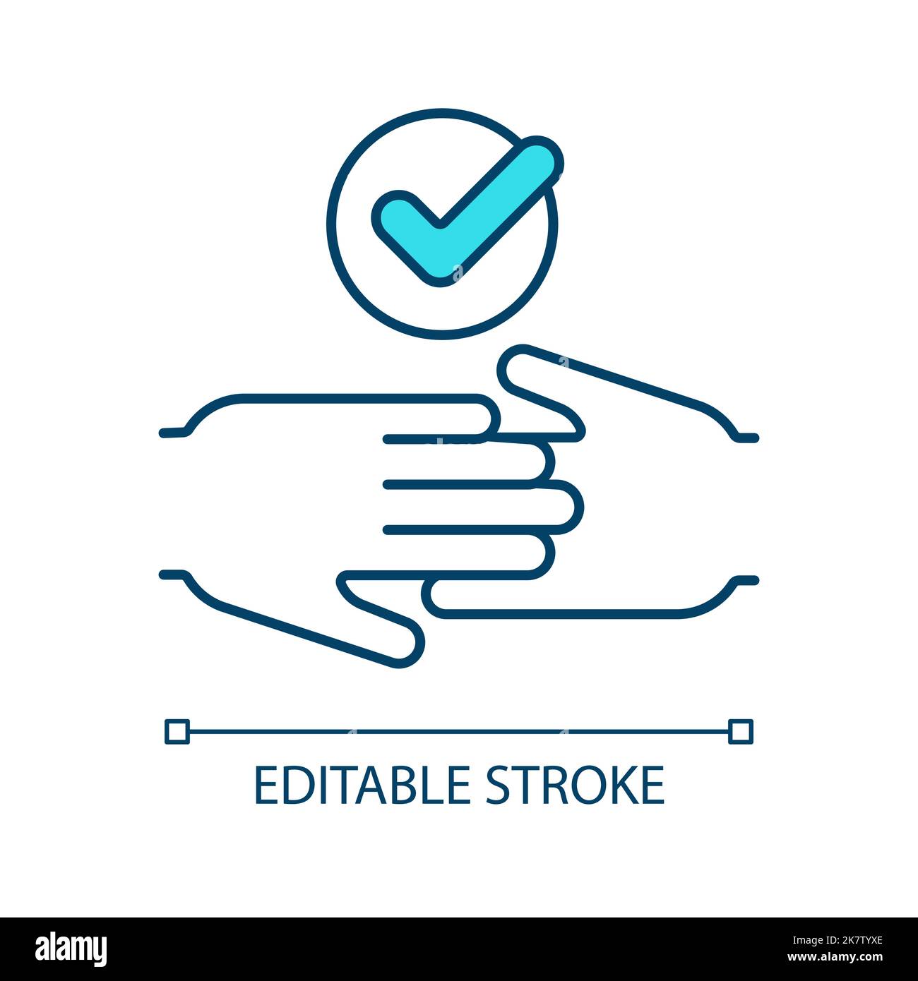 Partner support RGB color icon Stock Vector Image & Art - Alamy