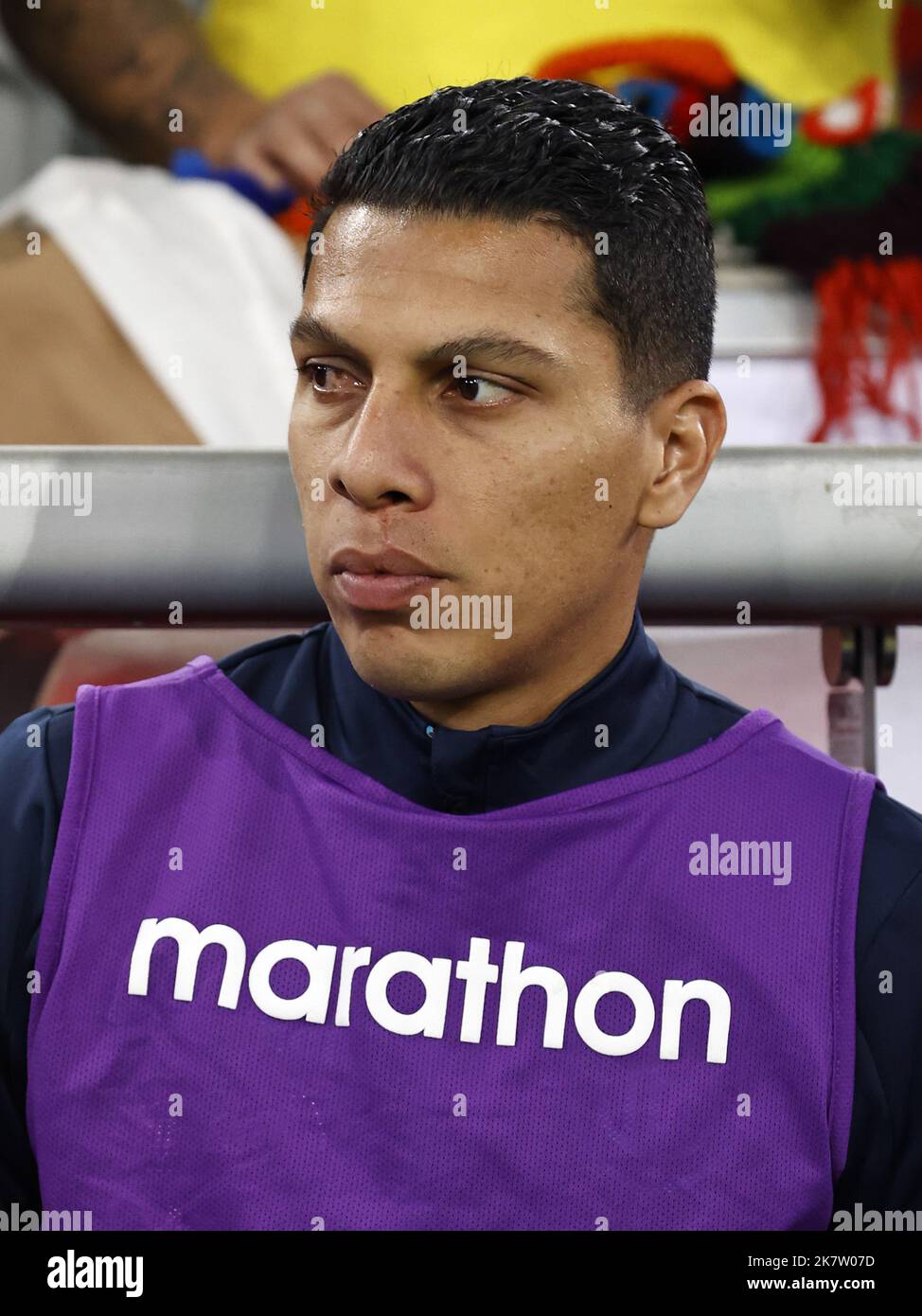 DUSSELDORF - Luis Fernando Leon of Ecuador during the international ...