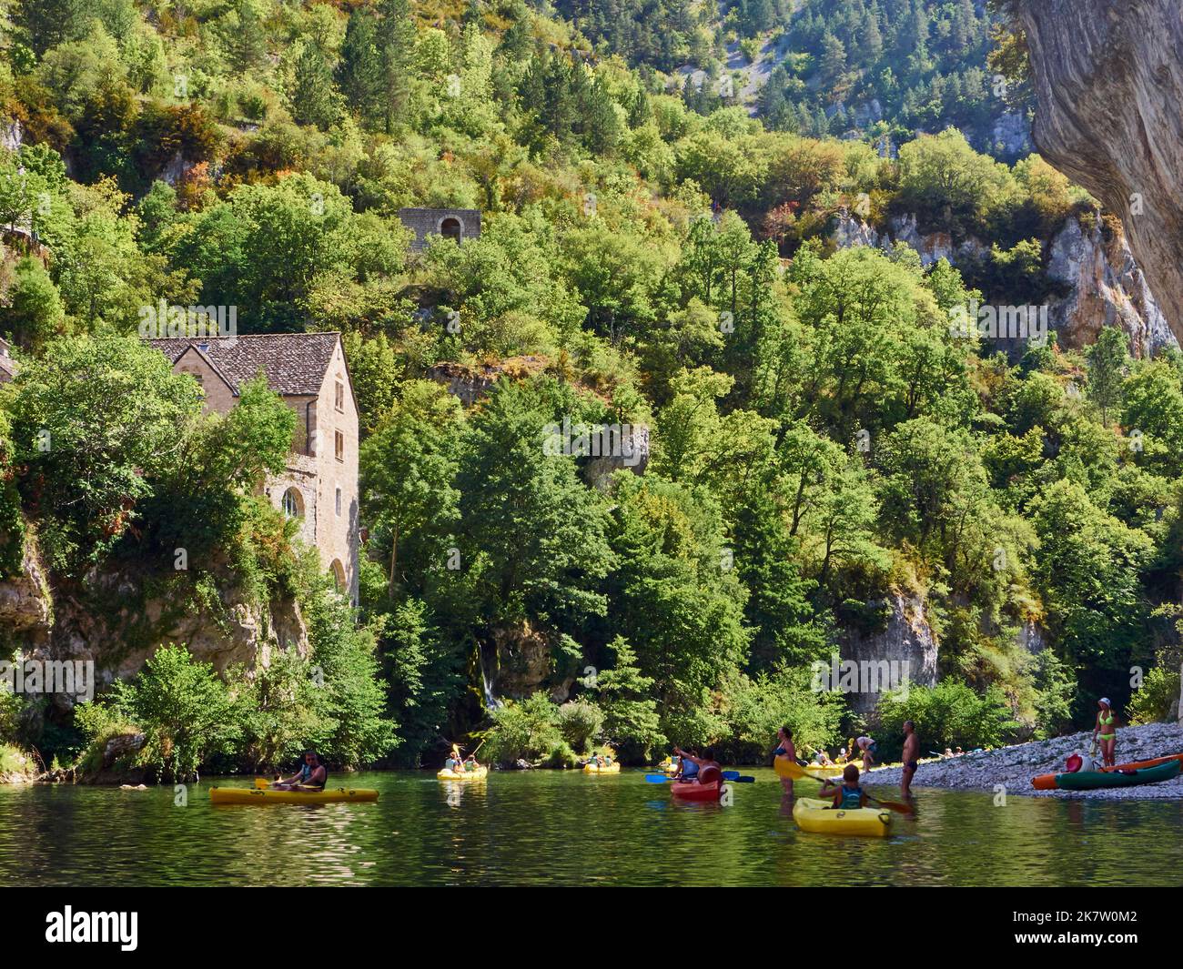 Saint Chely du Tarn (south of France): Gorges of the River Tarn Stock ...