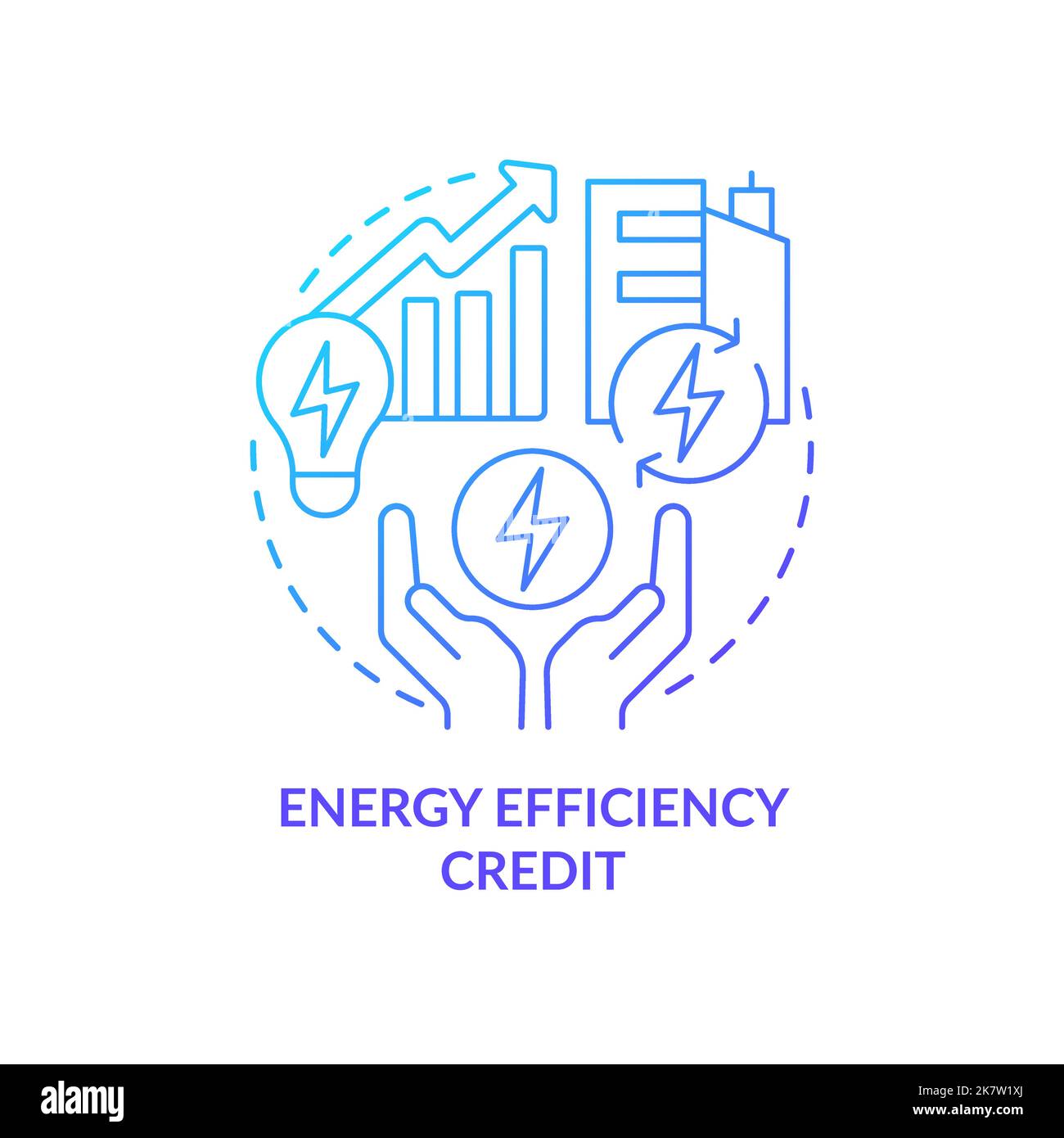 Energy efficiency credit blue gradient concept icon Stock Vector Image ... Energy efficiency credit blue gradient concept icon Stock Vector Image ...