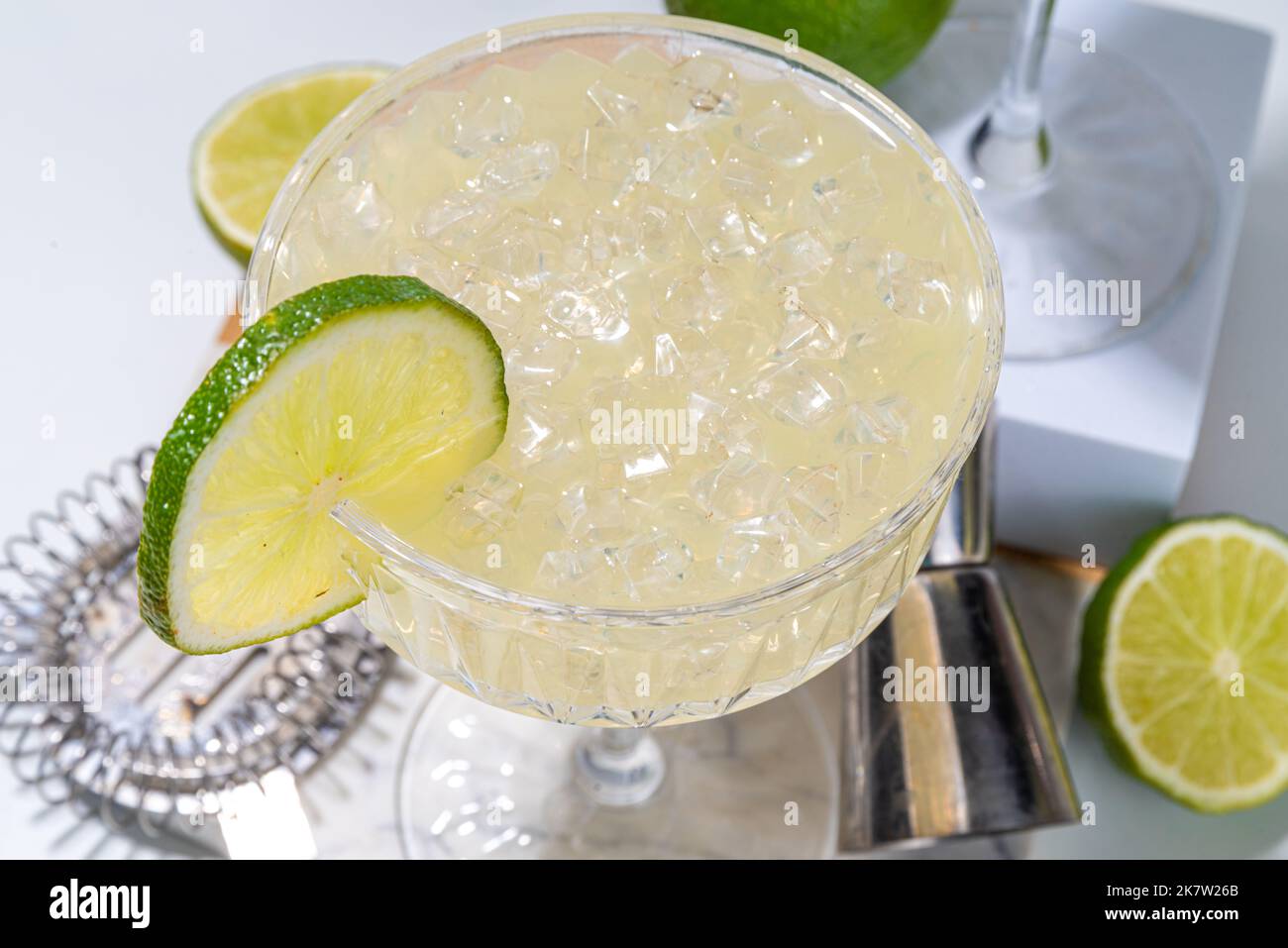 Sour alcoholic lime gin gimlet drink. Lemonade martini alcohol boozy ...