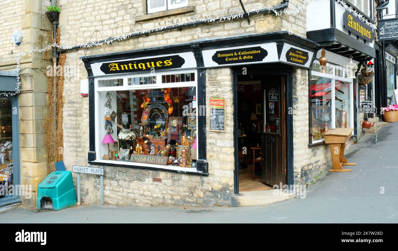 Antique shop in the centre of Pickering, North Yorkshire, UK - John ...