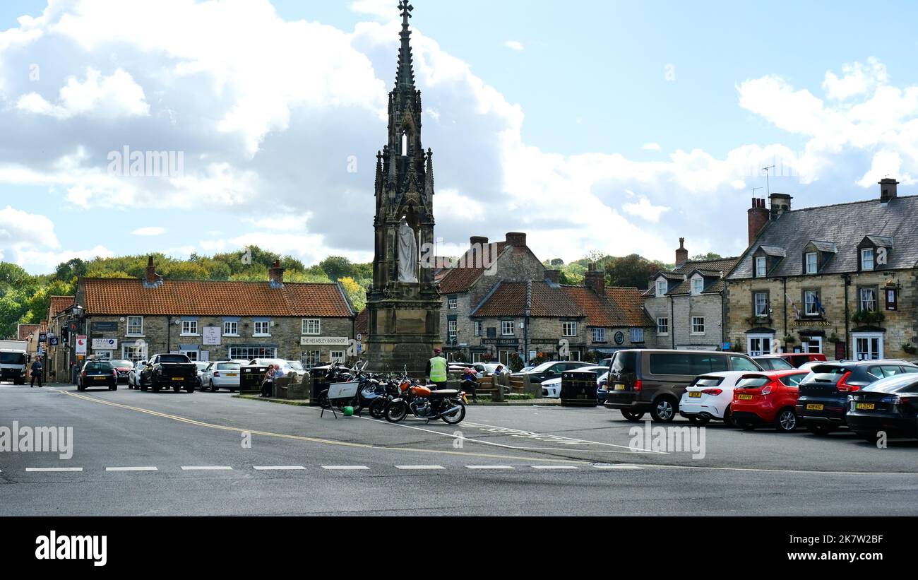 The town square at Helmsley, North Yorkshire, UK - John Gollop Stock ...