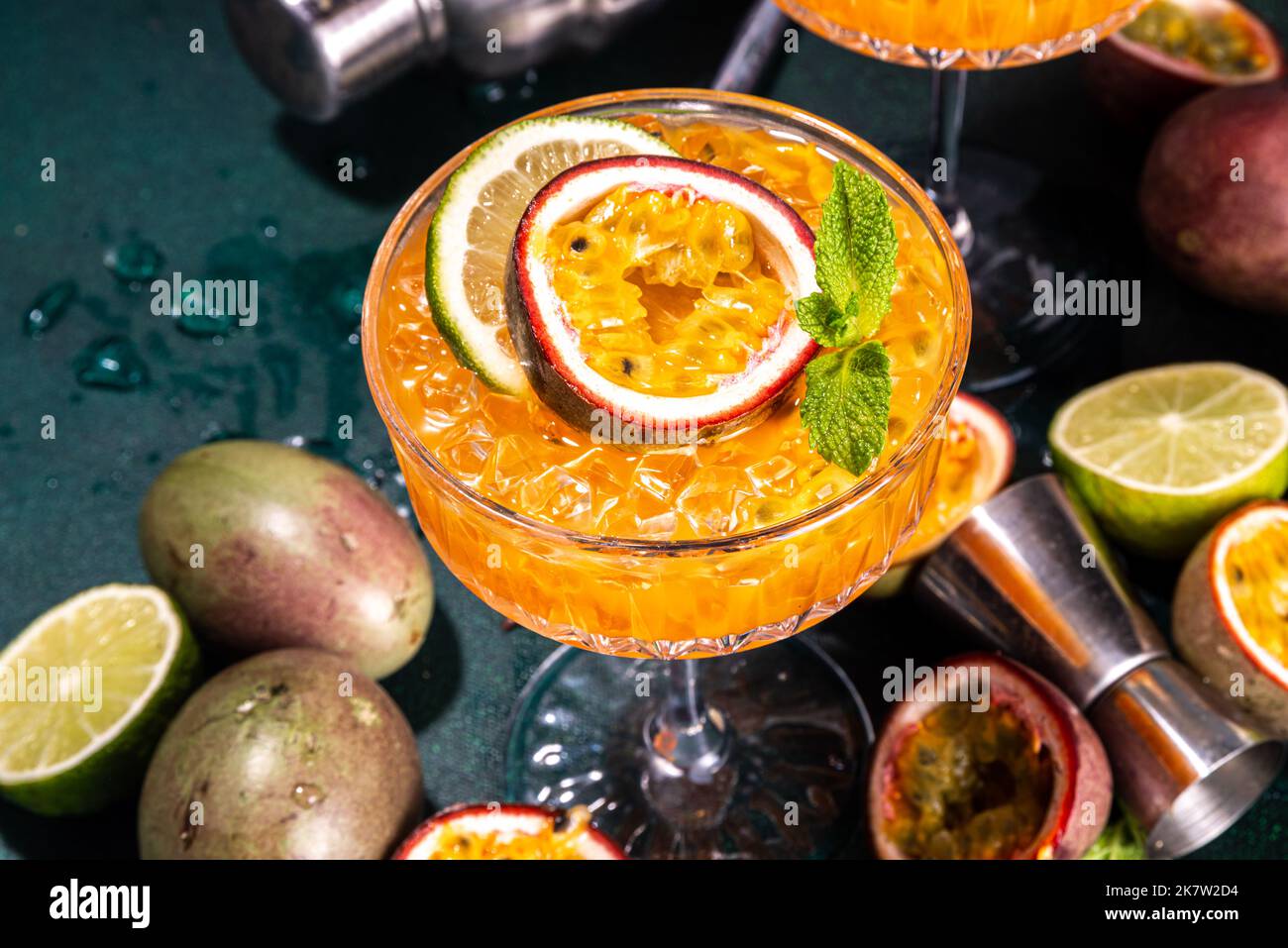 Passion Fruit Martini Cocktail Sweet Pornstar Alcoholic Drink With