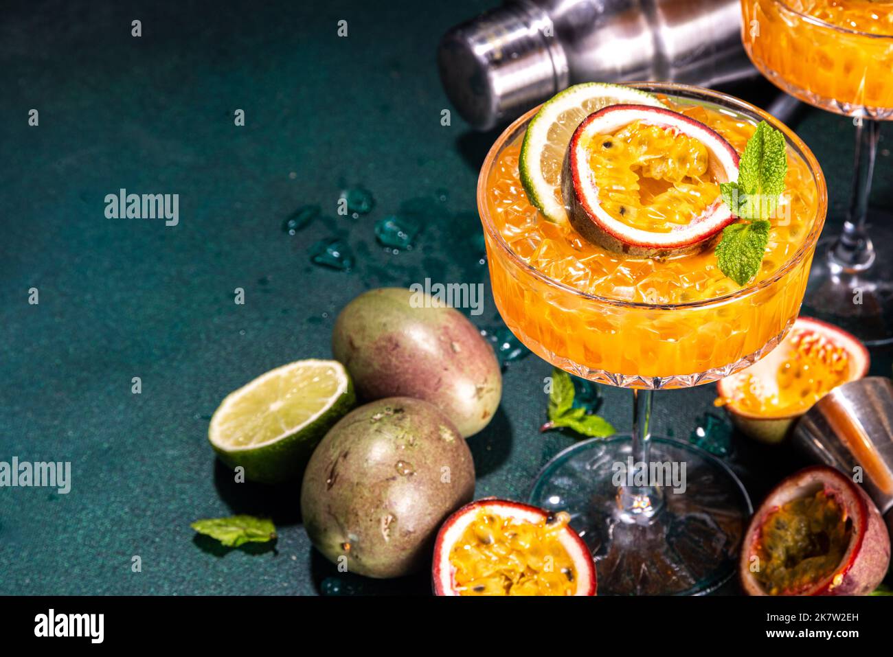 Passion Fruit Martini Cocktail Sweet Pornstar Alcoholic Drink With
