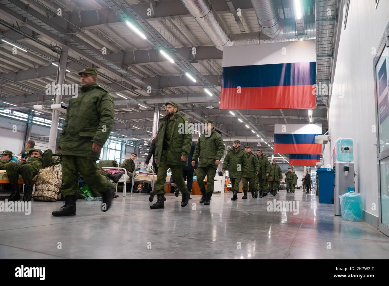 Kazan, Russia.2022, September 29. Mobilized Russian citizens at the ...