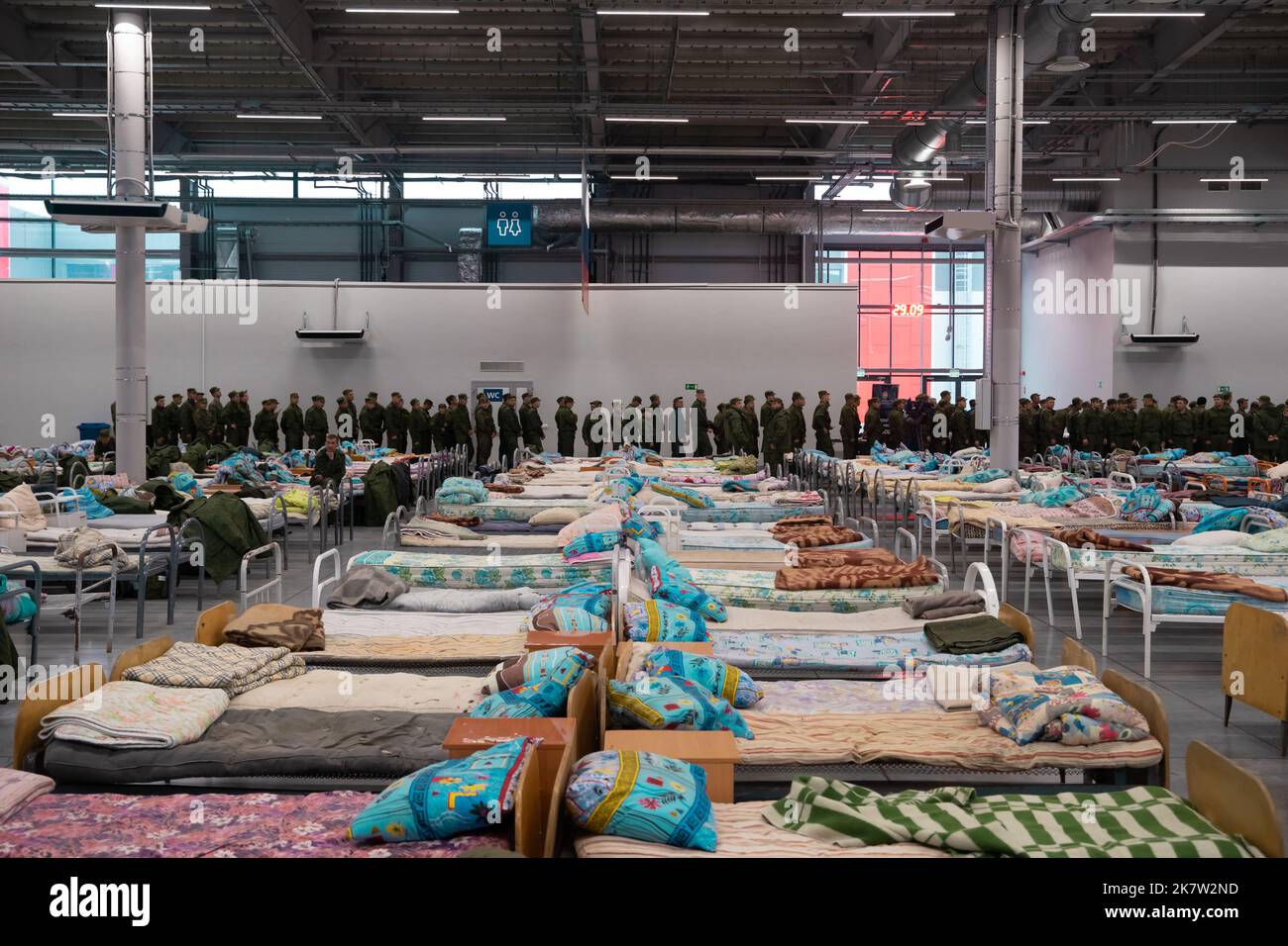 Kazan, Russia.2022, September 29. Mobilized Russian citizens at the ...