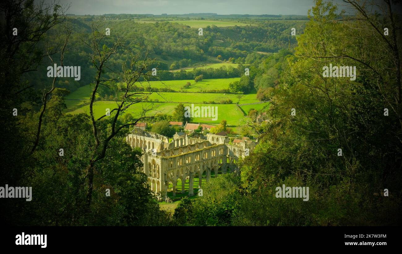 The ruins of Rievaulx Abbey, Helmsley, Yorkshire, UK - John Gollop ...