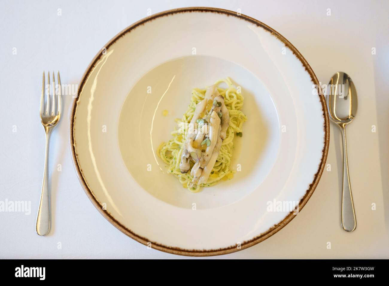 Delicious pasta mushrooms served hi-res stock photography and images ...