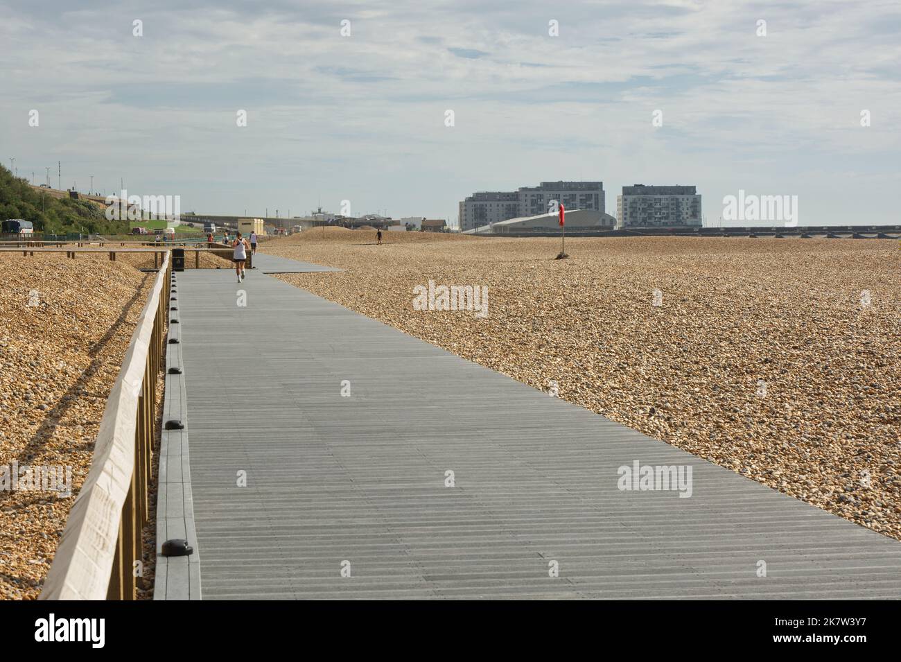 New boardwalk on the beach at Brighton in East Sussex, England. Marina ...