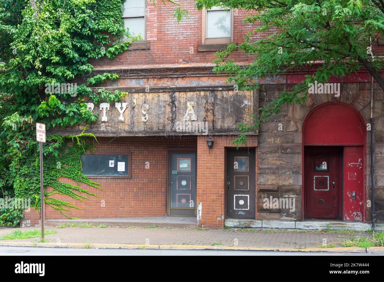 Braddock, Pennsylvania. A steel works town on eastern suburbs of ...
