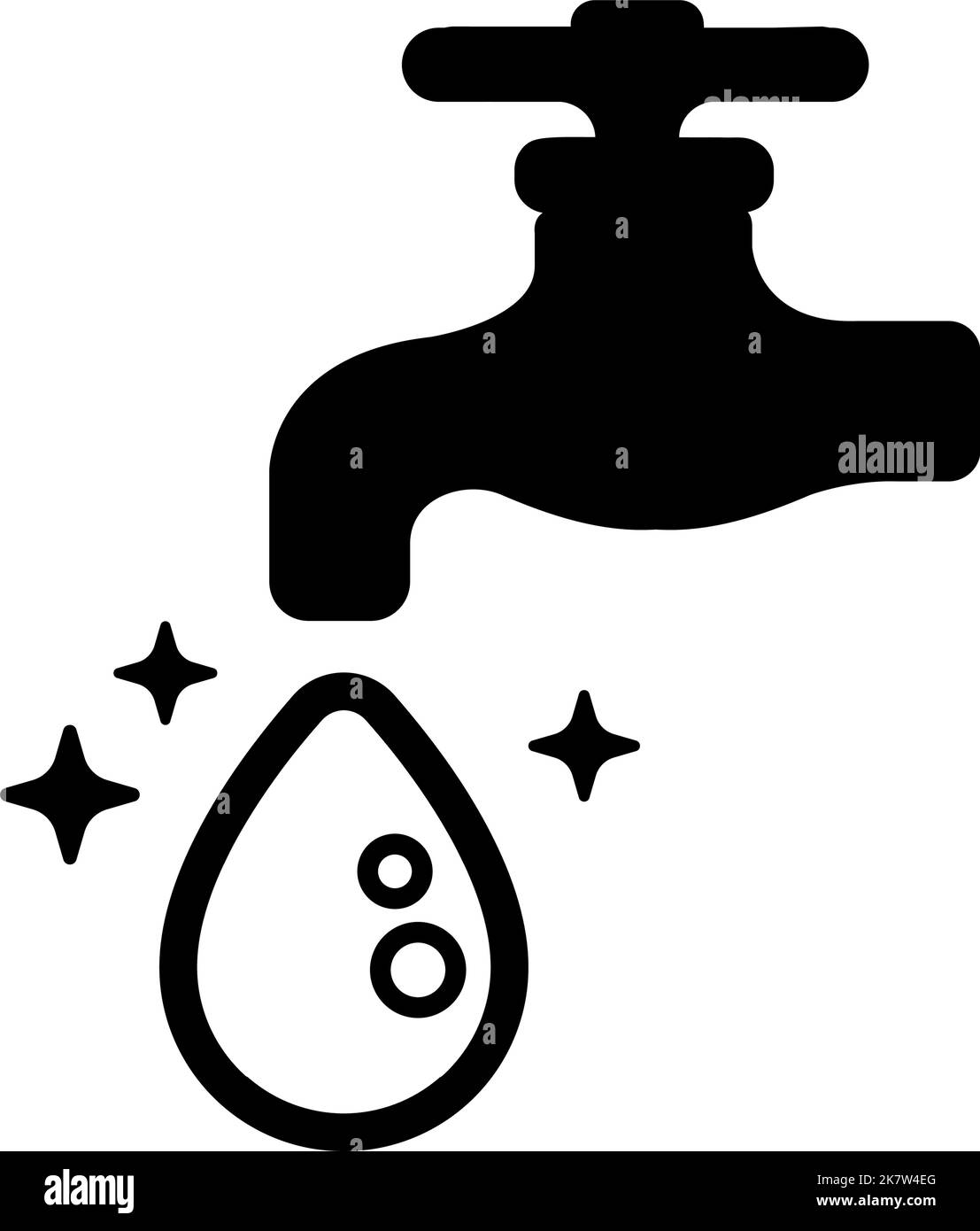Clean water vector icon illustration Stock Vector Image & Art - Alamy