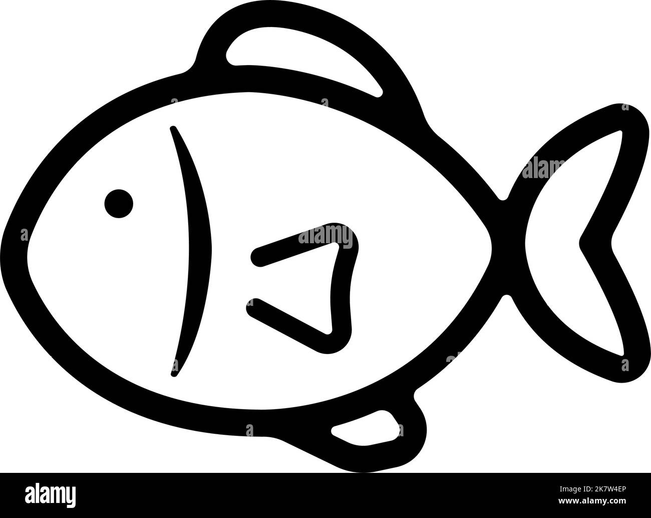 Fish food vectors Cut Out Stock Images & Pictures - Alamy