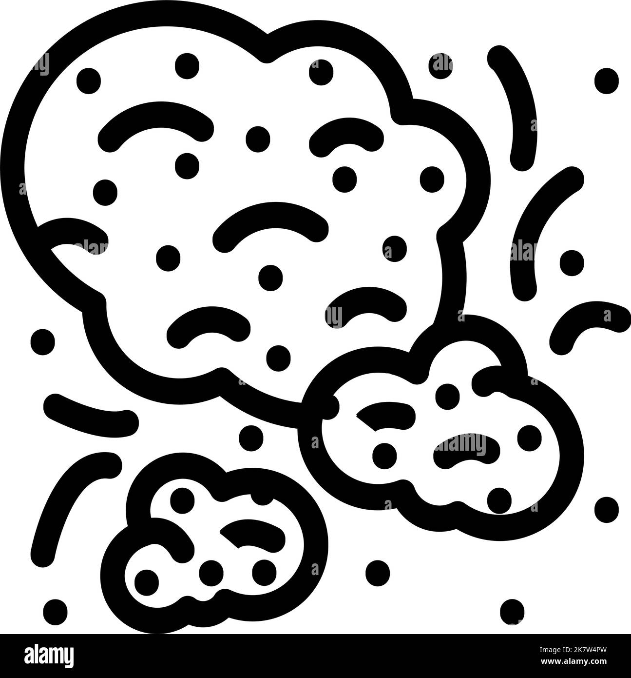 dust particle line icon vector illustration Stock Vector Image & Art ...