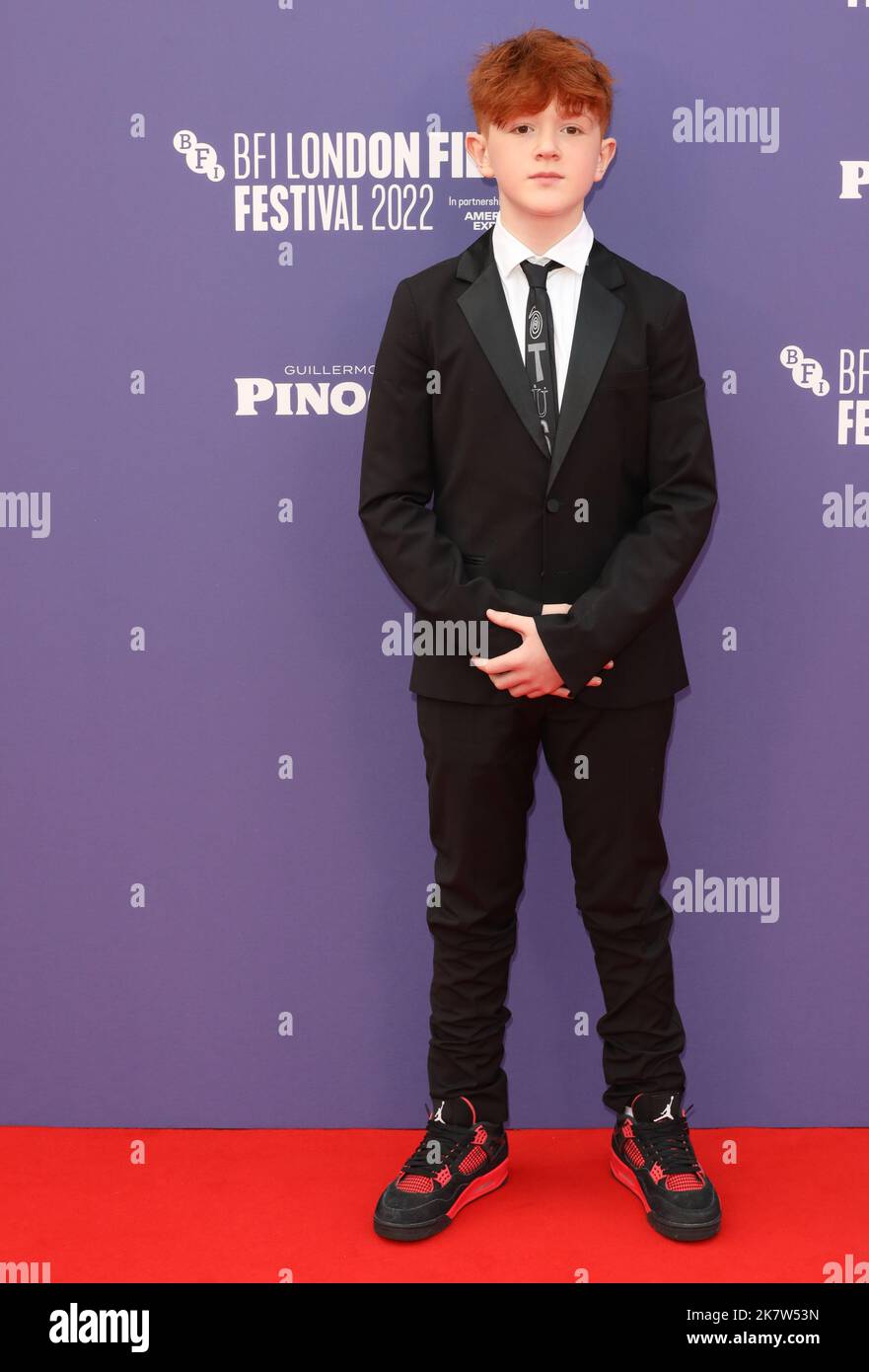 Gregory Mann attends 'Pinocchio' premiere, 66th BFI London Film ...