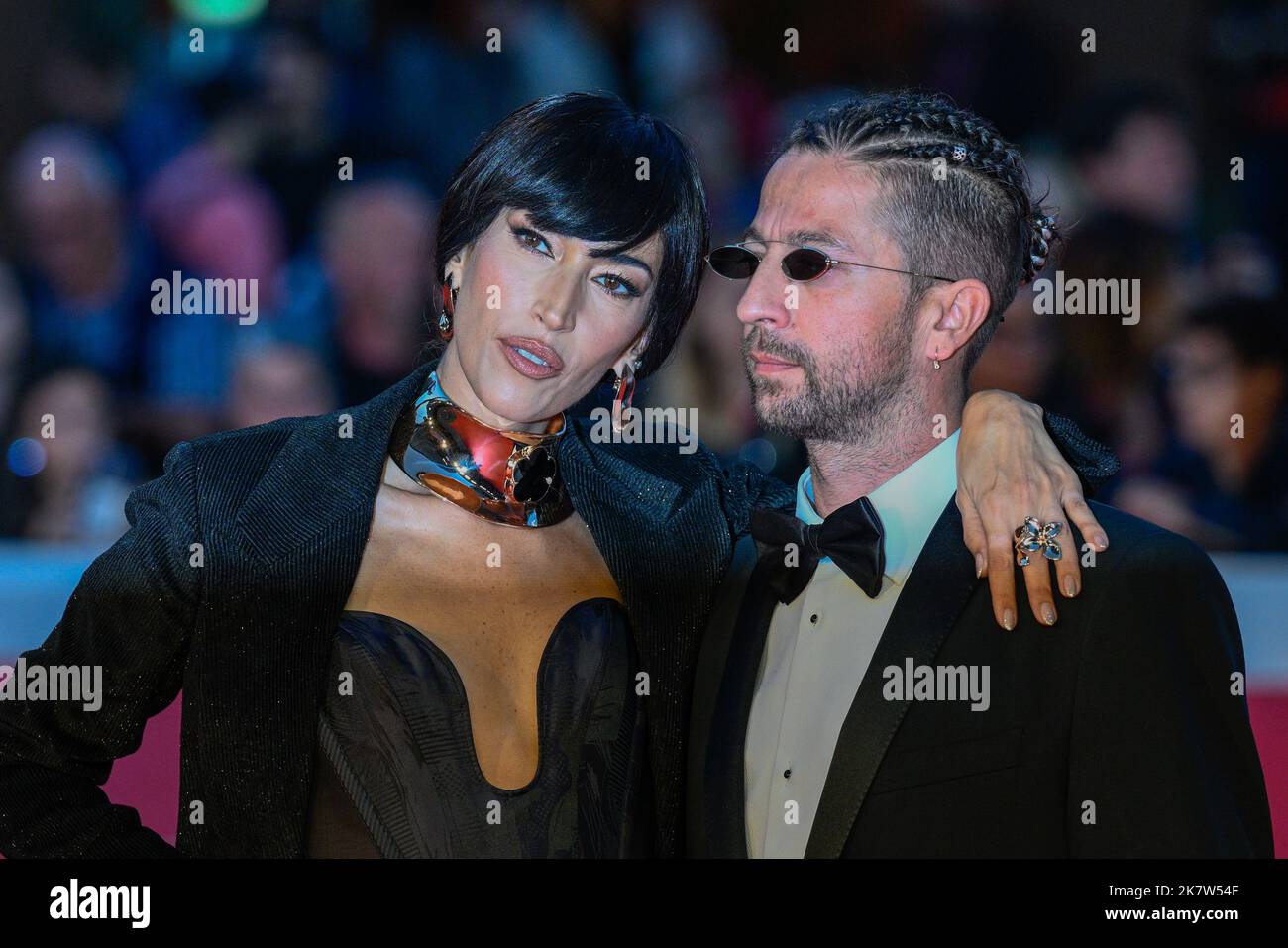 ROME, ITALY - OCTOBER 18: Nina Zilli and Daniele Lazzarin attends the ...