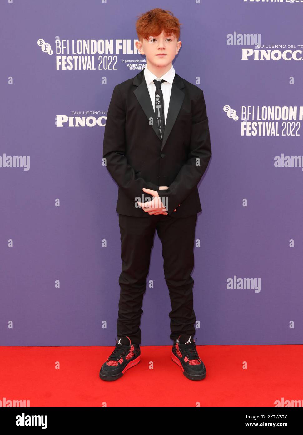 Gregory Mann attends 'Pinocchio' premiere, 66th BFI London Film ...