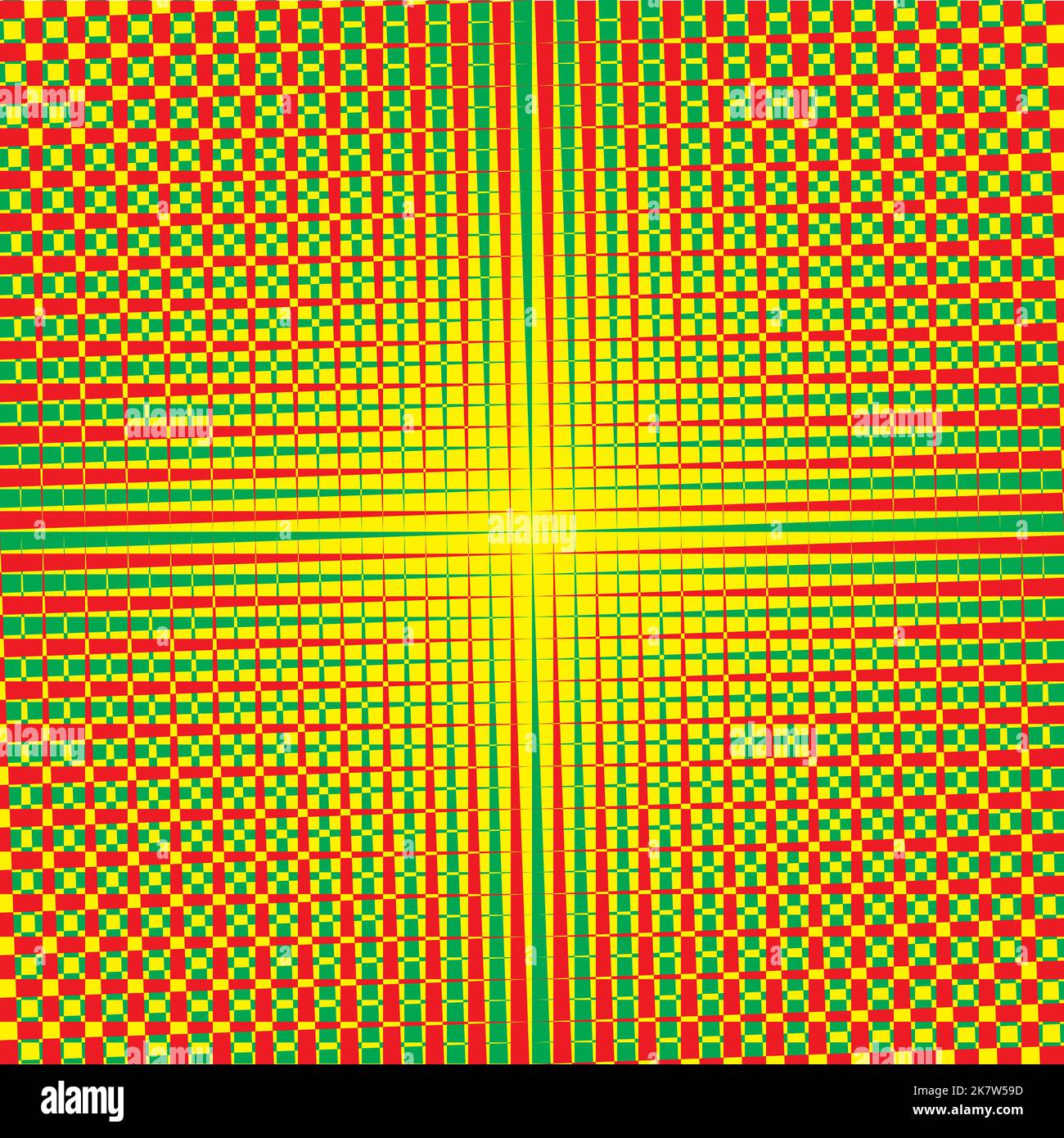 Abstract ceiling project red green yellow plaid like second background ...
