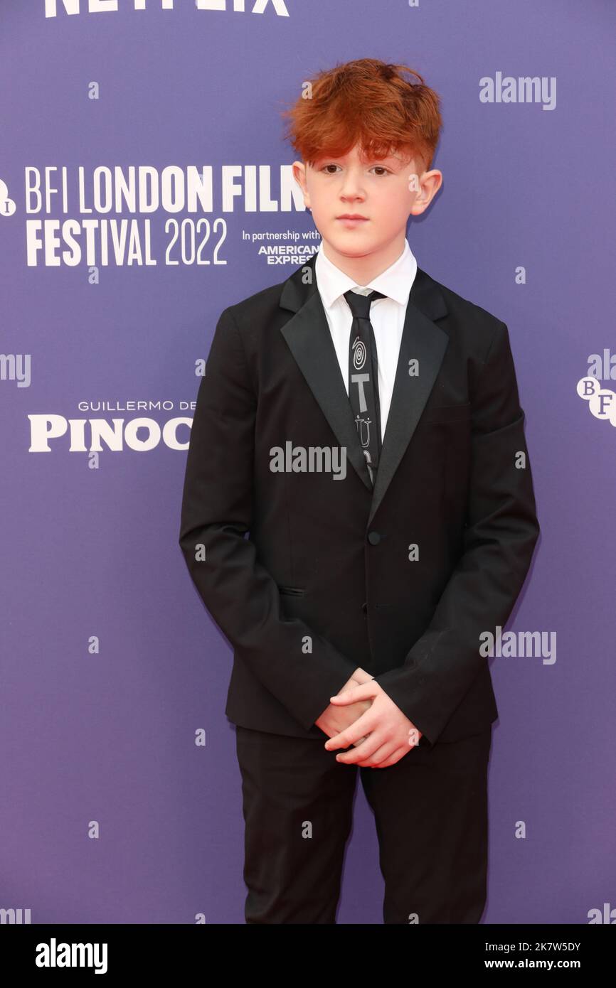 Gregory Mann attends 'Pinocchio' premiere, 66th BFI London Film ...