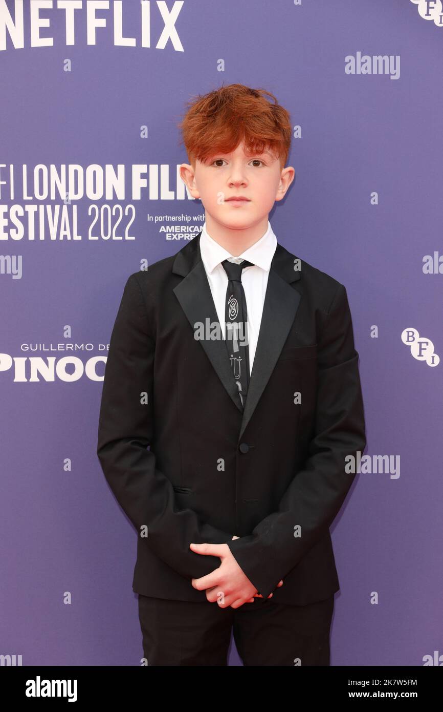 Gregory Mann attends 'Pinocchio' premiere, 66th BFI London Film ...