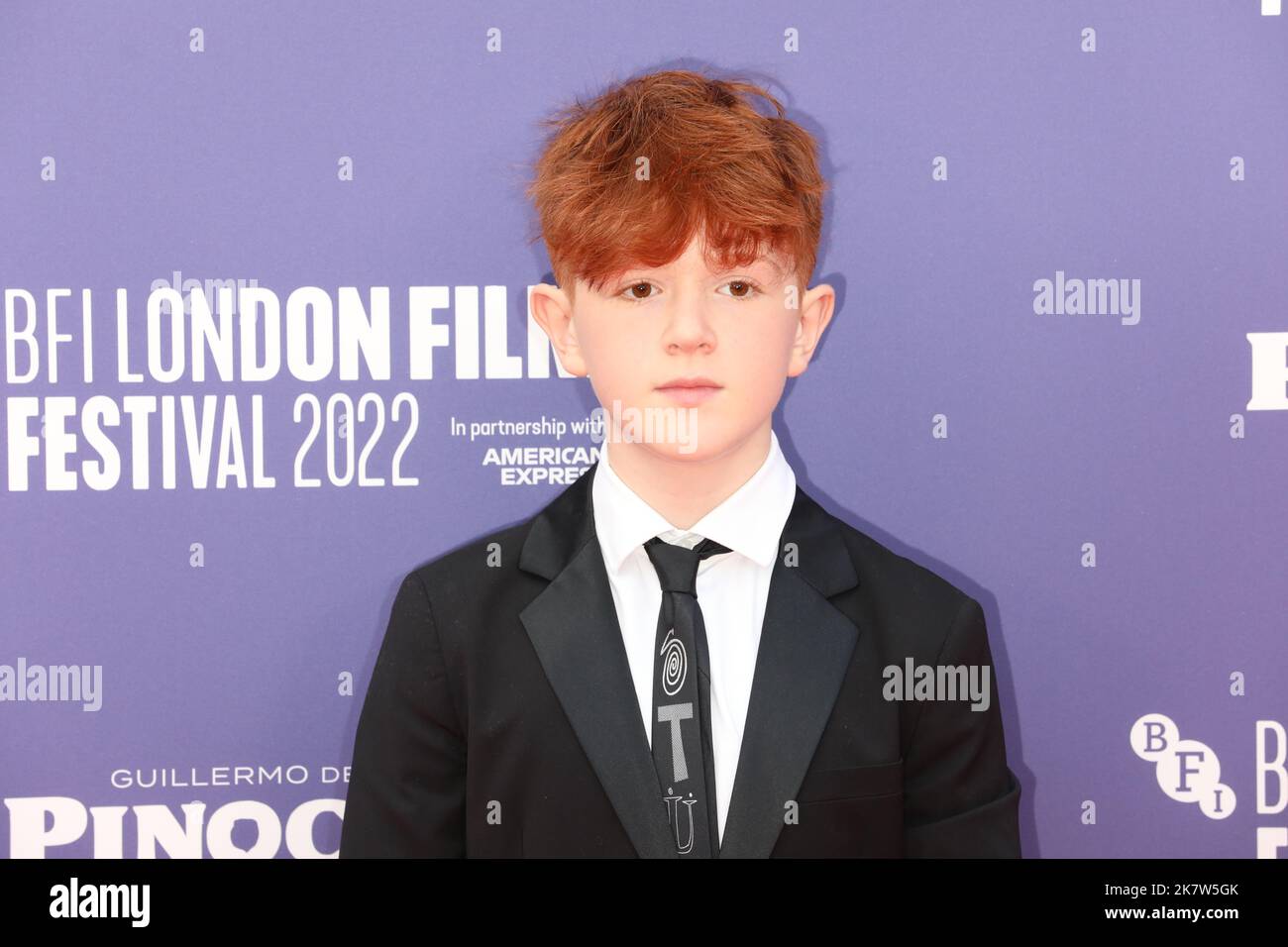 Gregory Mann attends 'Pinocchio' premiere, 66th BFI London Film ...