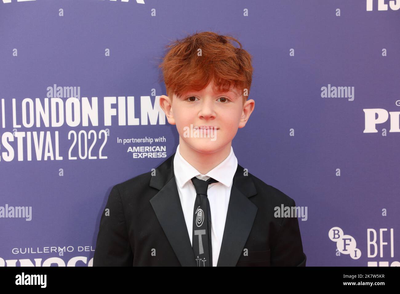 Gregory Mann attends 'Pinocchio' premiere, 66th BFI London Film ...