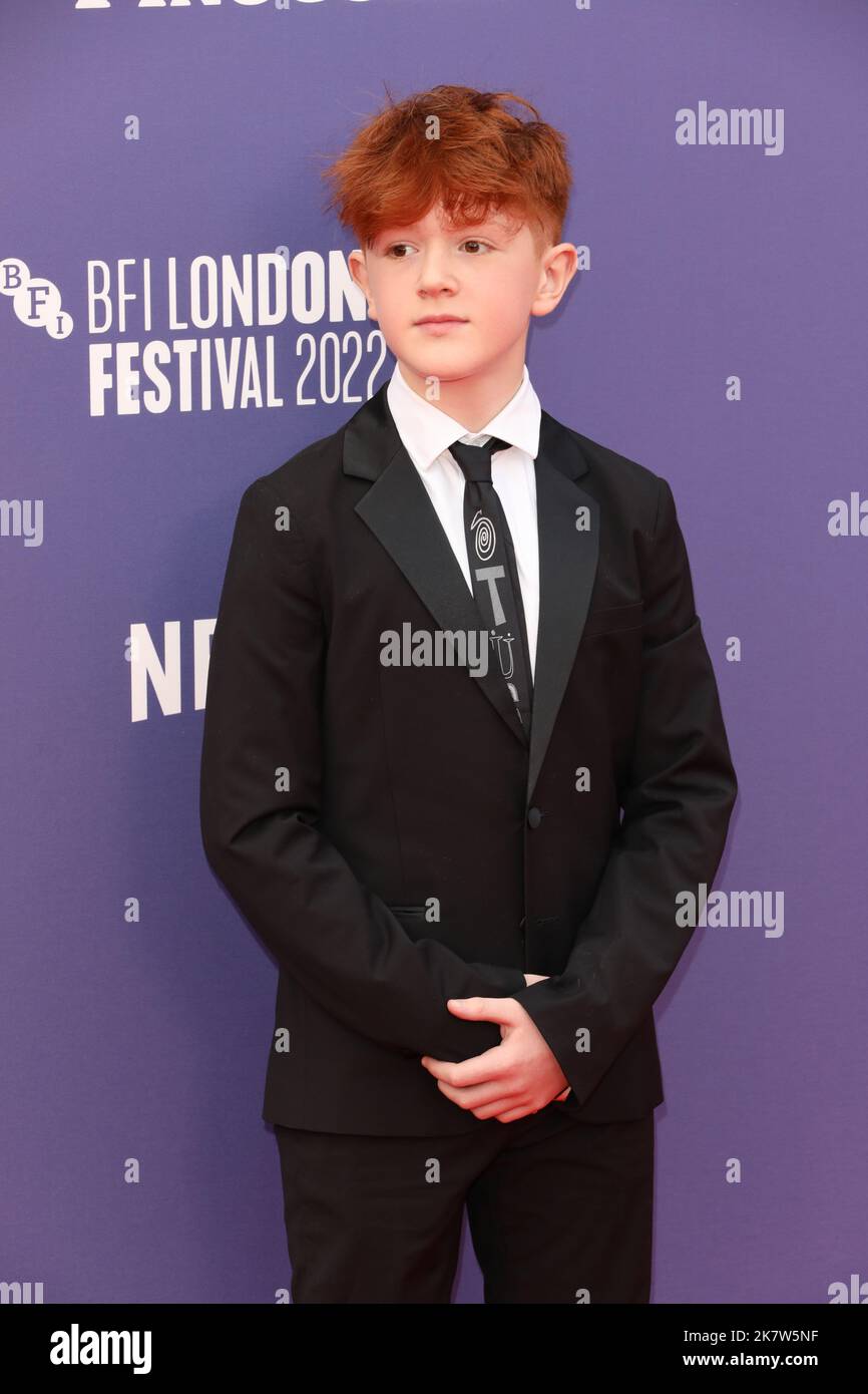 Gregory Mann attends 'Pinocchio' premiere, 66th BFI London Film ...