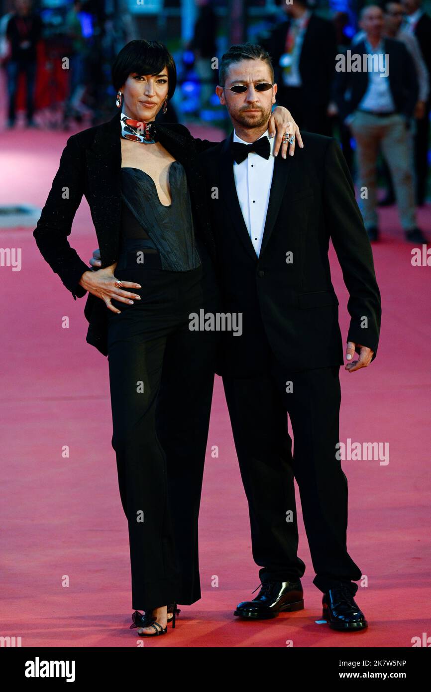 ROME, ITALY - OCTOBER 18: Nina Zilli and Daniele Lazzarin attends the ...