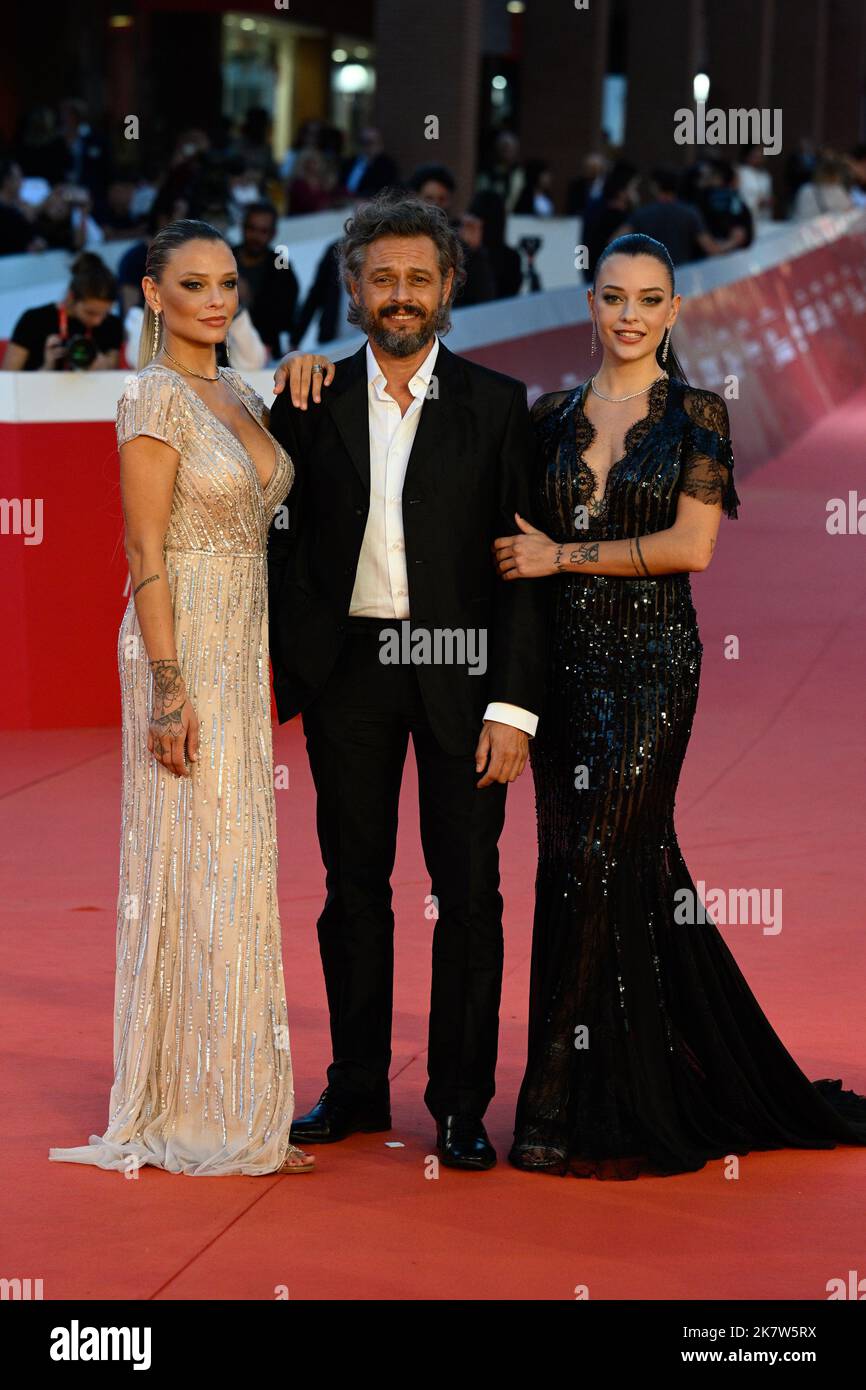 ROME, ITALY - OCTOBER 18: Giulia Provvedi, Stefano Pesce and Silvia ...