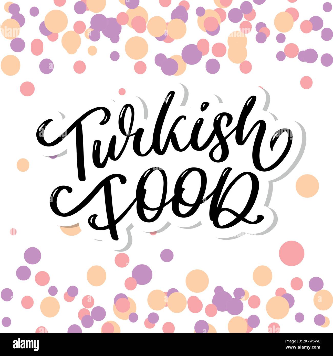 Turkish food letter. Design element. Traditional design. Vector ...