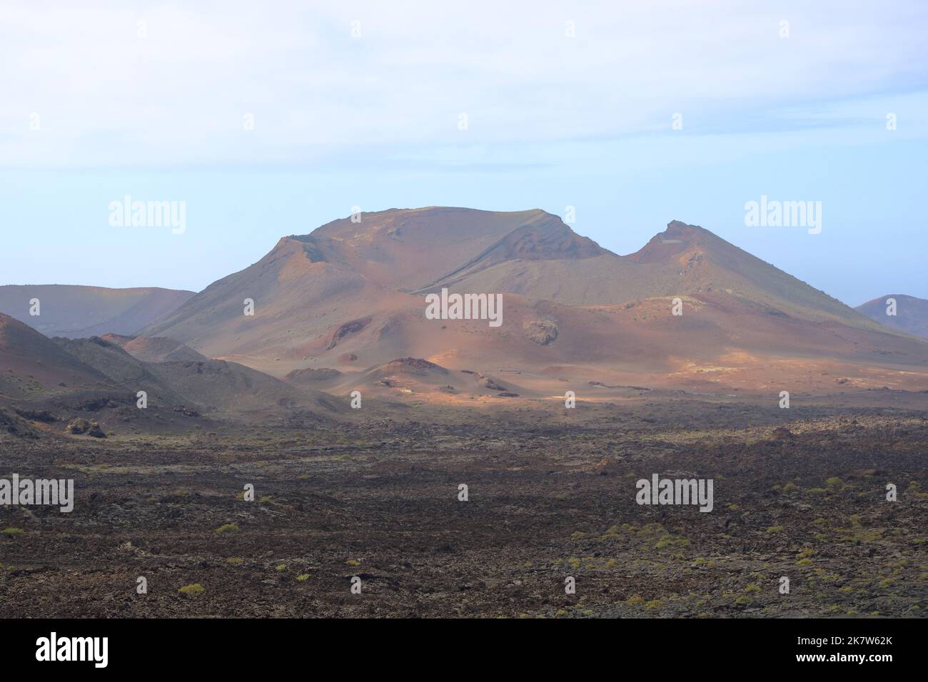 the Mountains of fire, Montanas del Fuego, Timanfaya National Park in ...