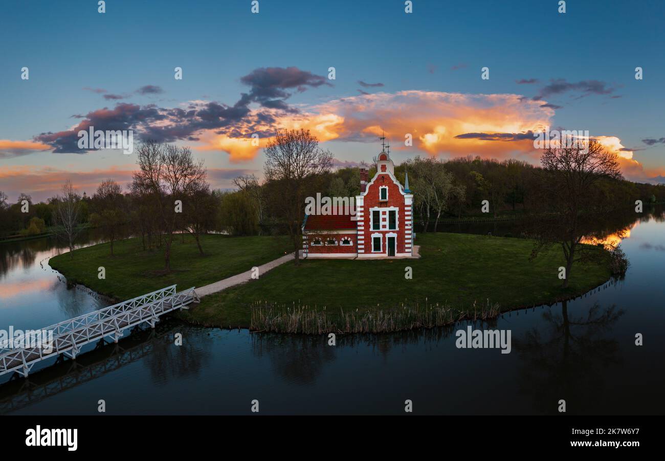 Dutch hous is a part of Festetics castle. in Deg town Hungary. Amazing ...