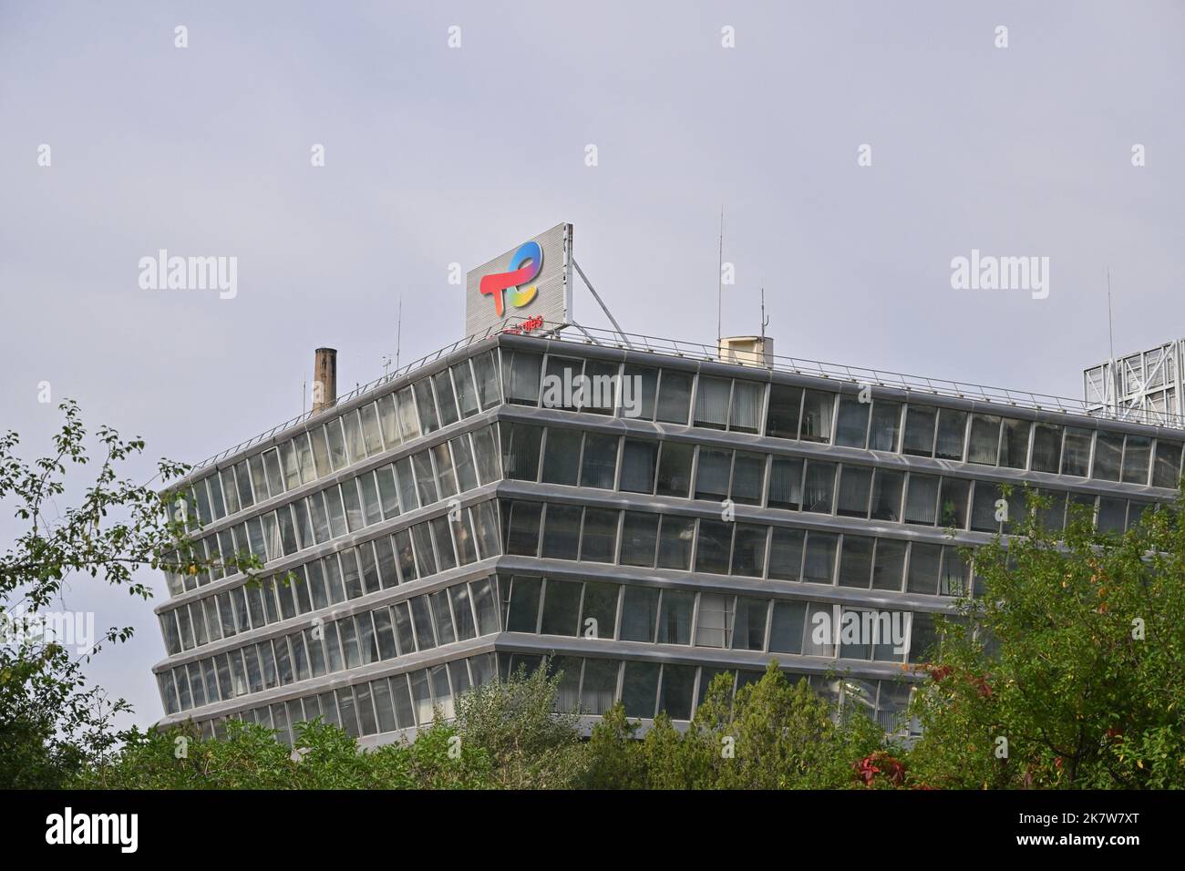 A view of Totalenergies Feyzin refinery near Lyon, central France on ...