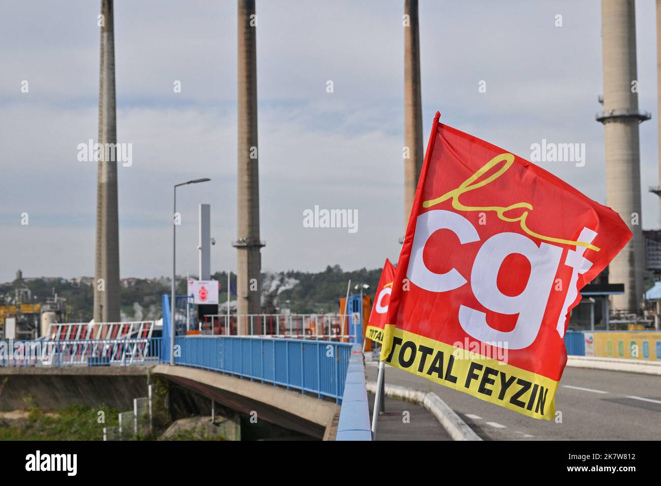 A view of Totalenergies Feyzin refinery near Lyon, central France on ...