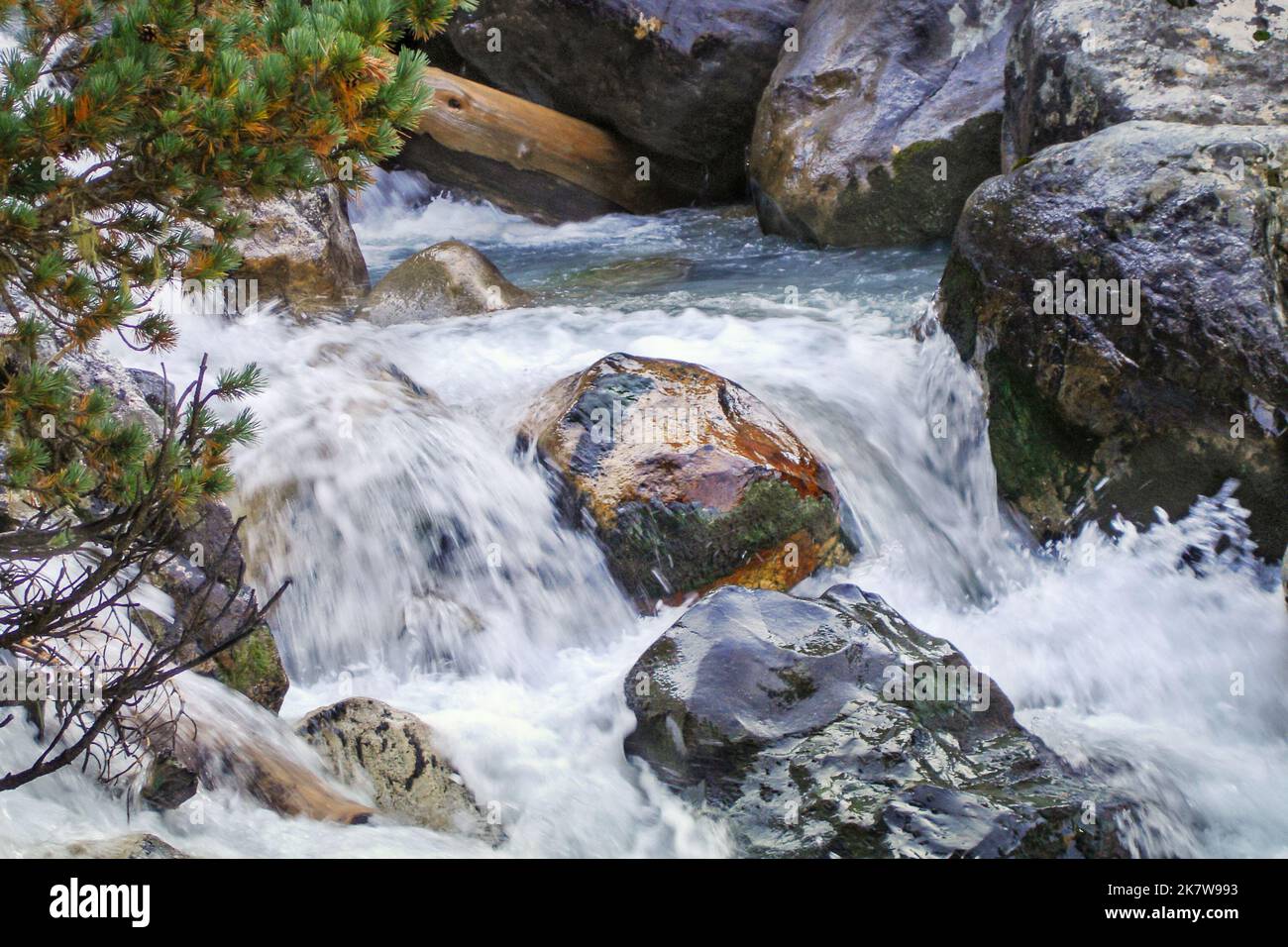 Beautiful flowing mountain stream close hi-res stock photography and ...