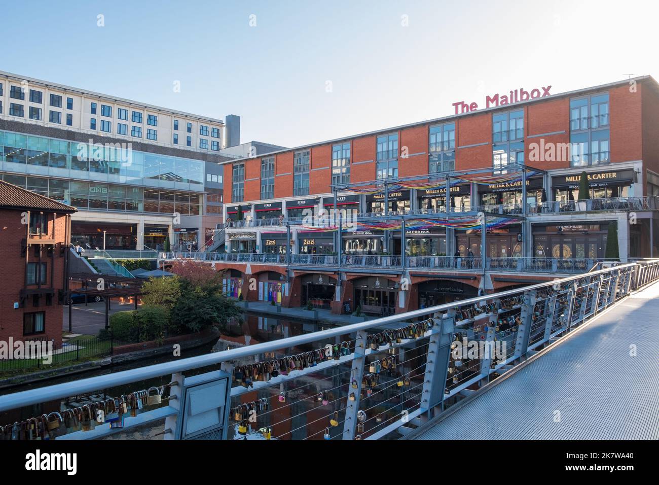 The Mailbox shopping and leisure complex in a former Royal Mail sorting ...