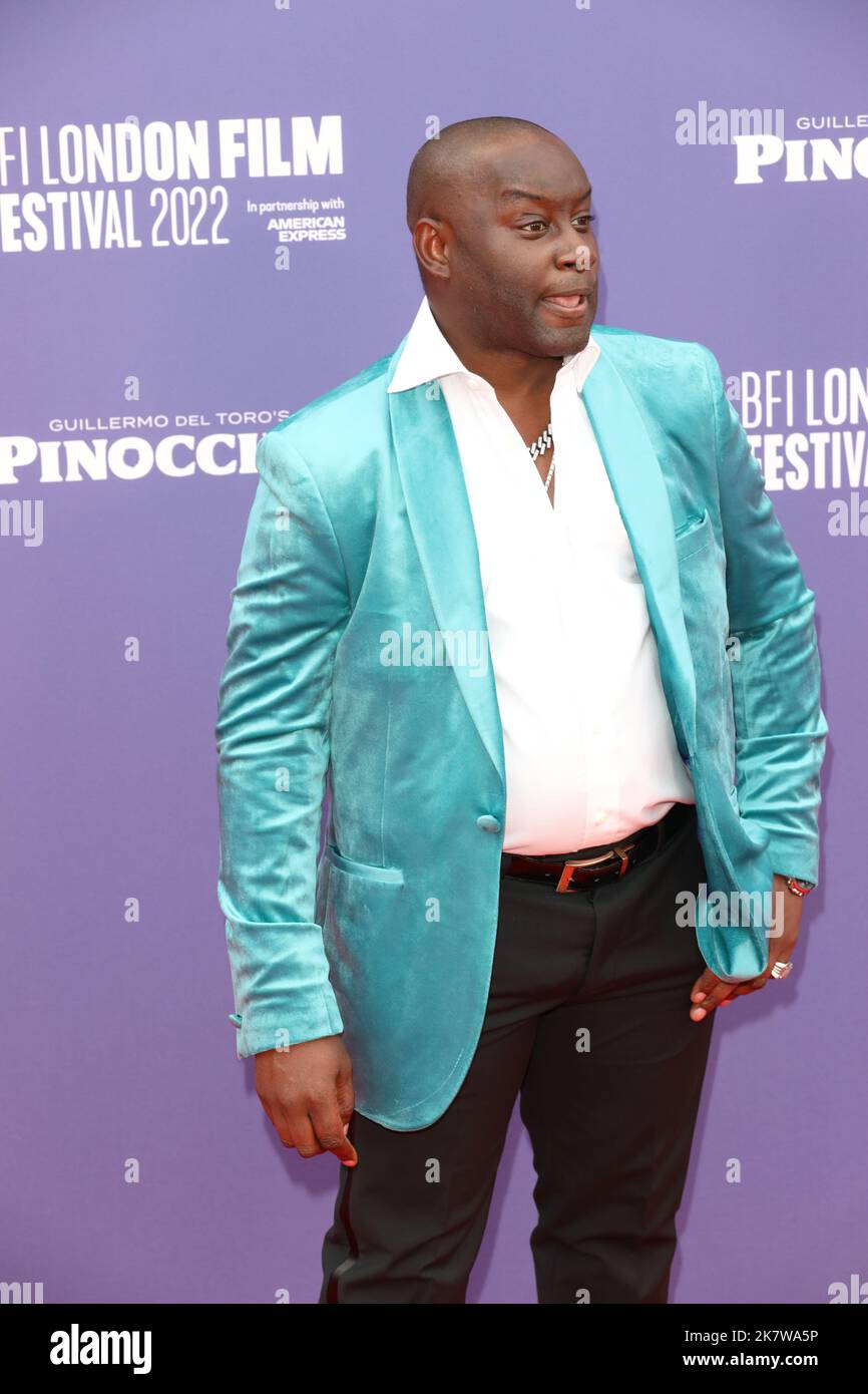 Dywayne Thompson attends 'Pinocchio' premiere, 66th BFI London Film ...