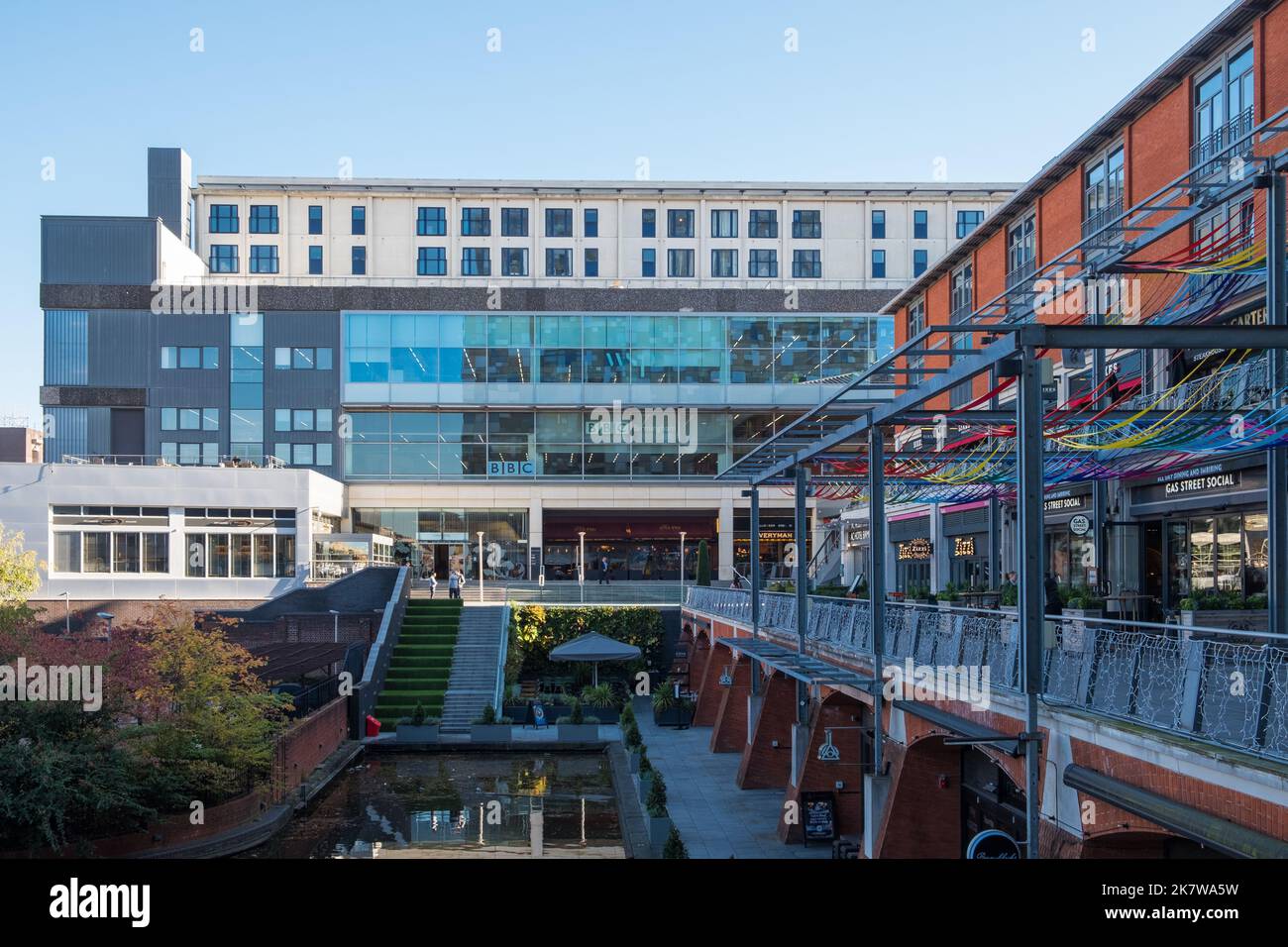 The Mailbox shopping and leisure complex in a former Royal Mail sorting ...