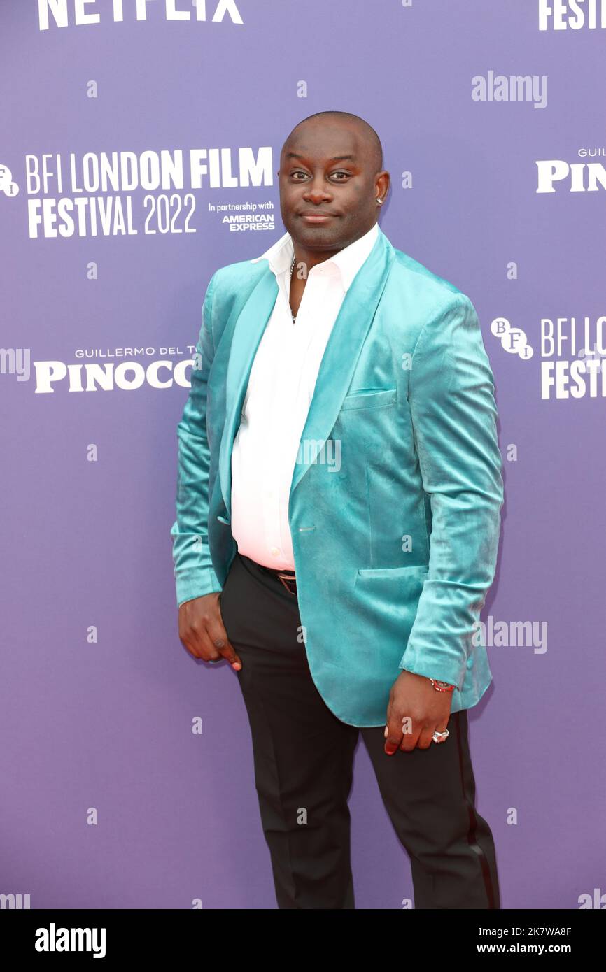 Dywayne Thompson attends 'Pinocchio' premiere, 66th BFI London Film ...